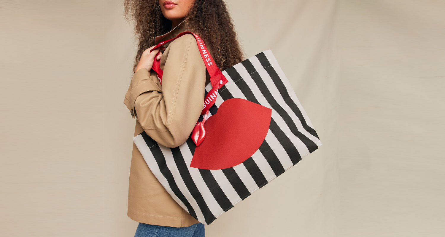 Coveted Striped Tote | Waitrose Tote | Lulu Guinnesste