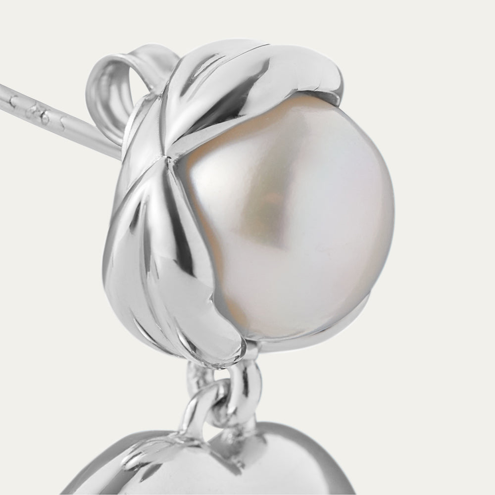 Sterling Silver Lucia Lip Drop Earrings | Lulu Guinness