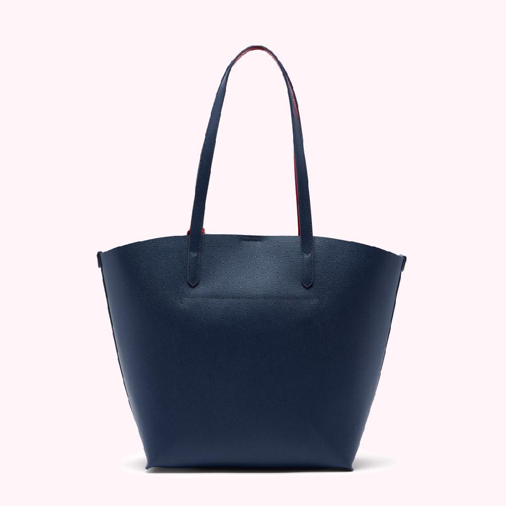Navy Medium Agnes Tote Bag | Handbag | Lulu Guinness