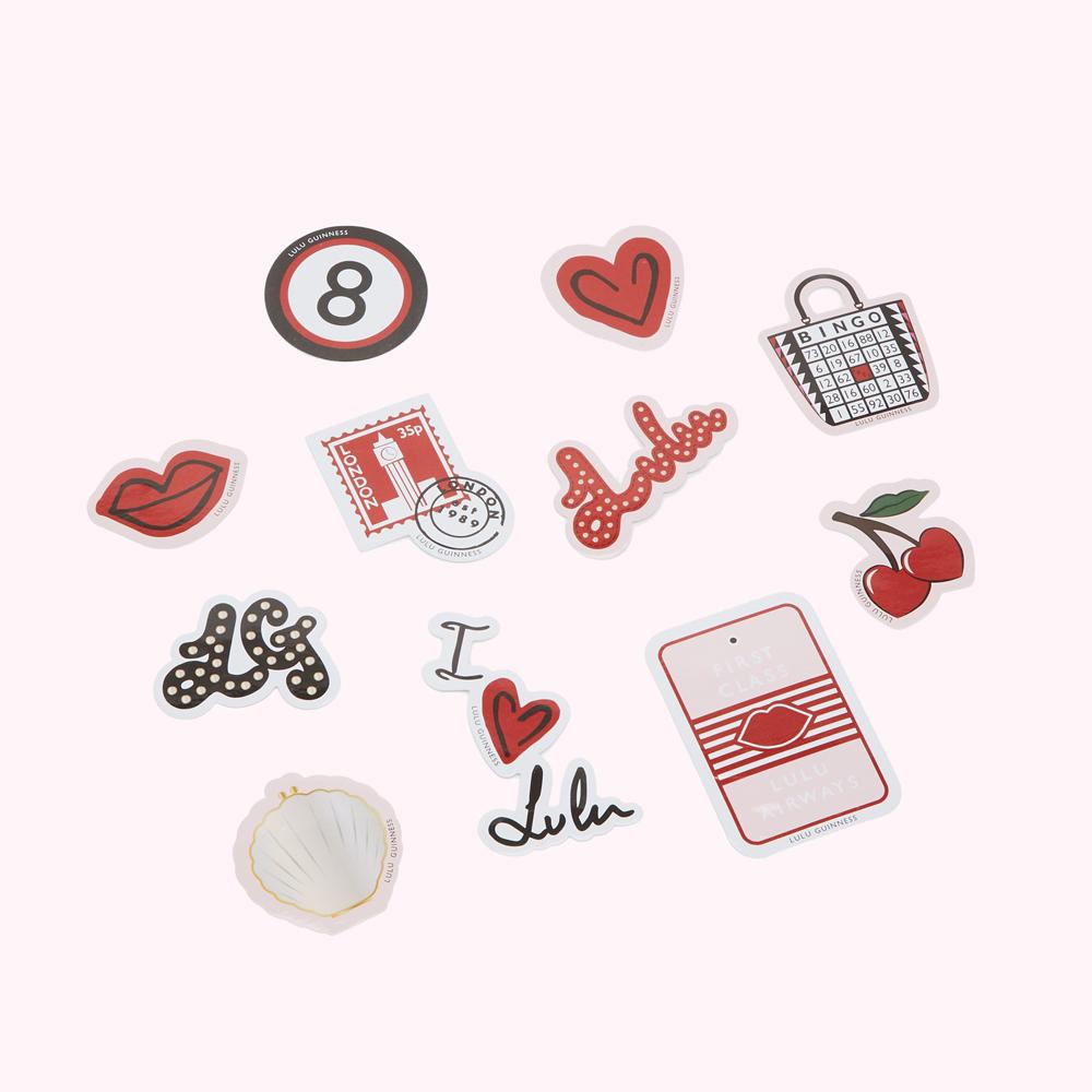 Lulu Guinness Icons Sticker Pack | Lulu Guinness