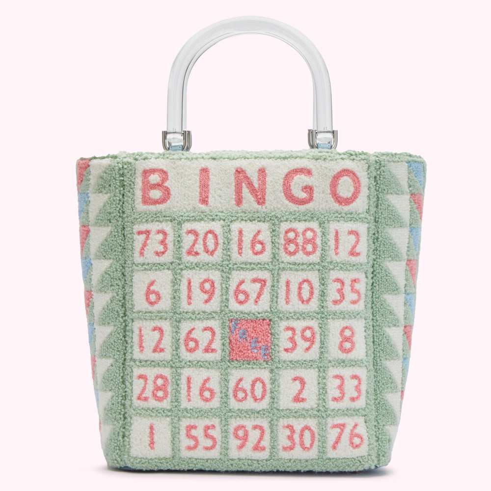 Pistachio Bingo Bibi Tote Bag | Designer Handbags